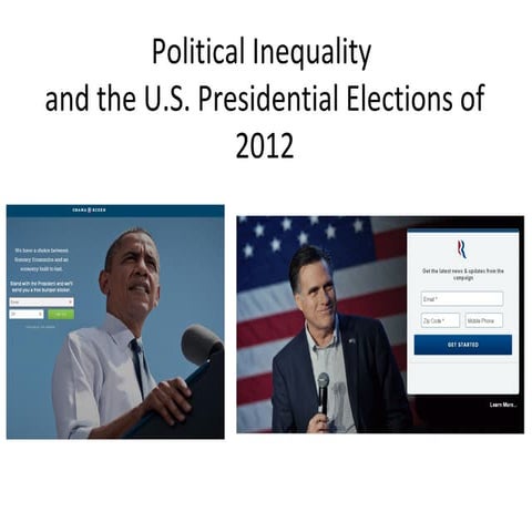 Political inequality and the 2012 U.S. Presidential Elections | PPT