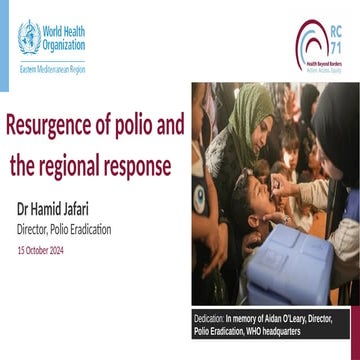 Resurgence of polio and the regional response | PPT