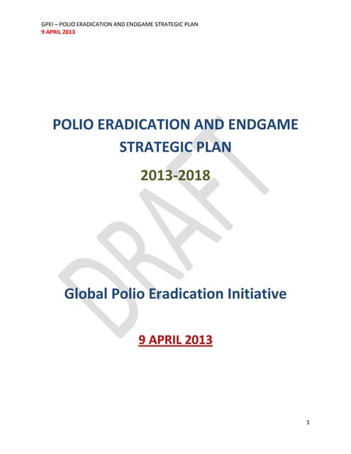 Polio End Game Strategy | PPTX