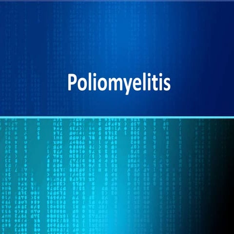 Poliomyelitis | PPTX