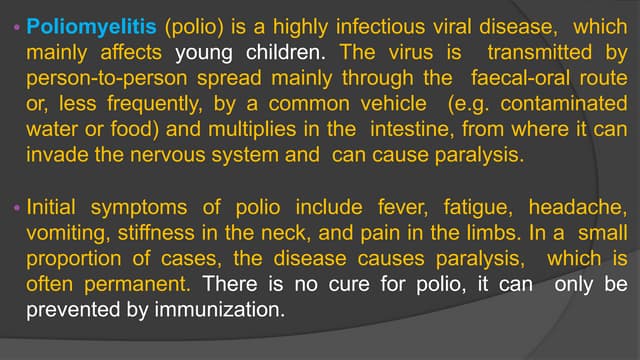 Polio | PPT