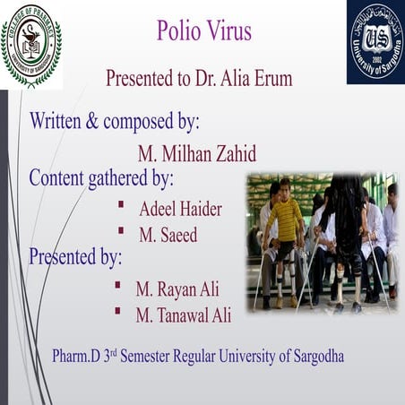 Polio presentation with Structure , Types and Treatment | PPTX