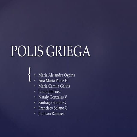 Evolución de la polis griega | PPTX