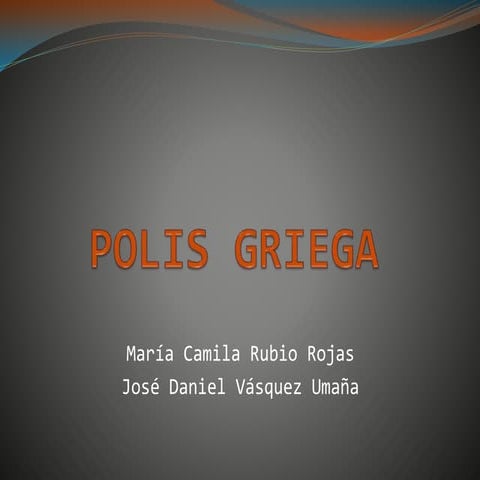 Maqueta Polis griega | PPTX
