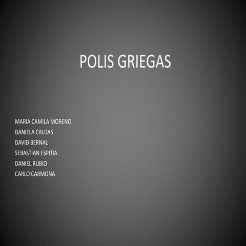 Polis griegas (1) | PPTX