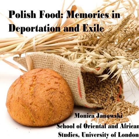 Food, Drink and Feasting Talk: Polish Food | PPT
