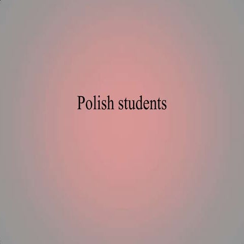 Polish introduction | PPTX