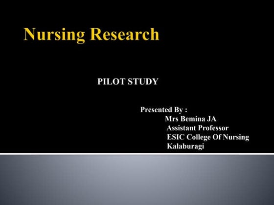 Pilot study | PPTX