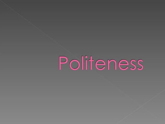 Using Polite Expressions | PPT