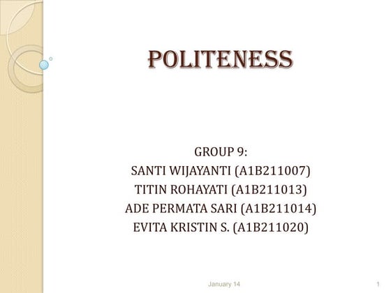 Politeness - Pragmatic | PPT