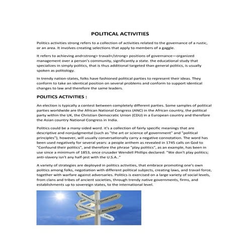 POLITICS ACTIVITIES | POLITICS | RTF