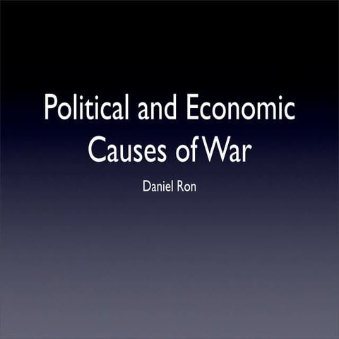 Political And Economic Causes | PPT