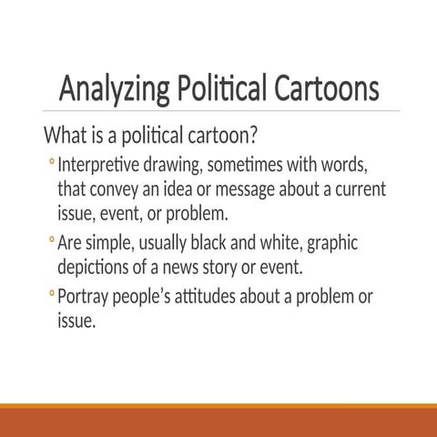 How to analyse cartoons in iB English language and lit | PPTX