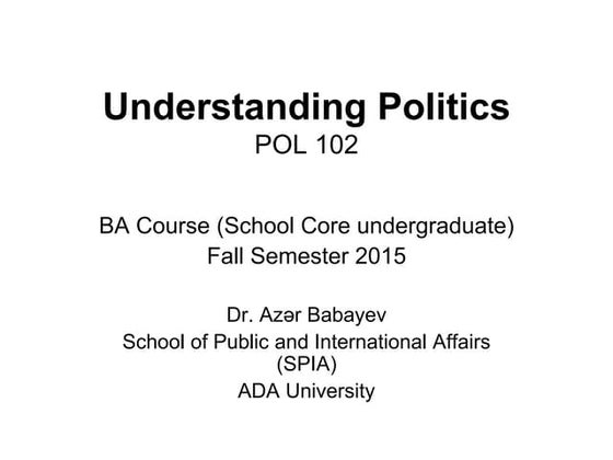 Introduction to Philippine Politics and Governance | PDF