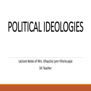 POLITICAL-IDEOLOGIES.pptx | Politics