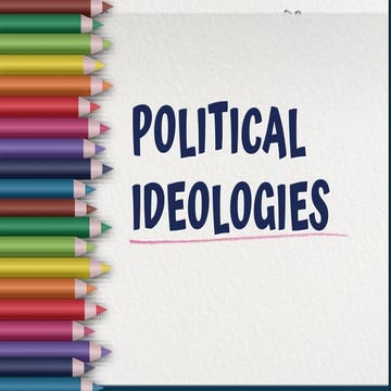 Political Ideologies and the Meaning Behind It | PPTX