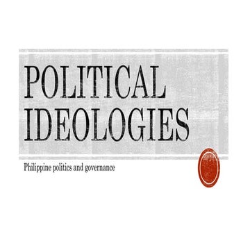 Political-ideologies (1).pptx | Political Issues & policy | Politics