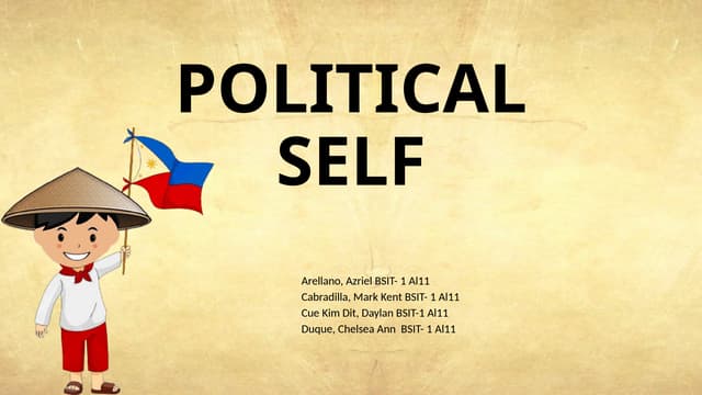 Political self . Understanding the self | PPTX