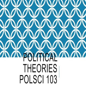 powerpoint POLITICAL-THEORIES-POLSCI-103 (2) | PPTX