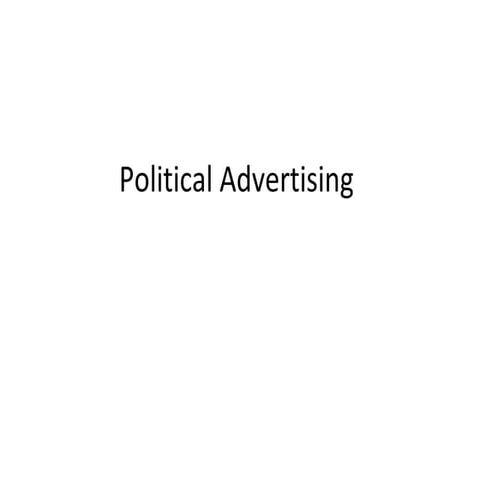 Political advertising | PPT