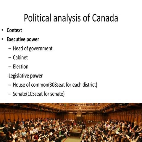 Political analysis of canada | PPTX