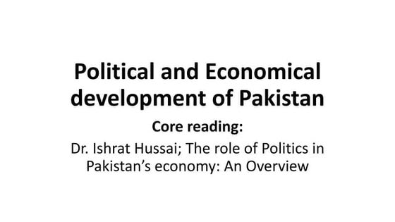 Five Years Plan of Pakistan | DOCX