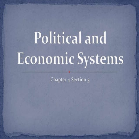 Political and economic systems 4 3 | PPTX | Politics