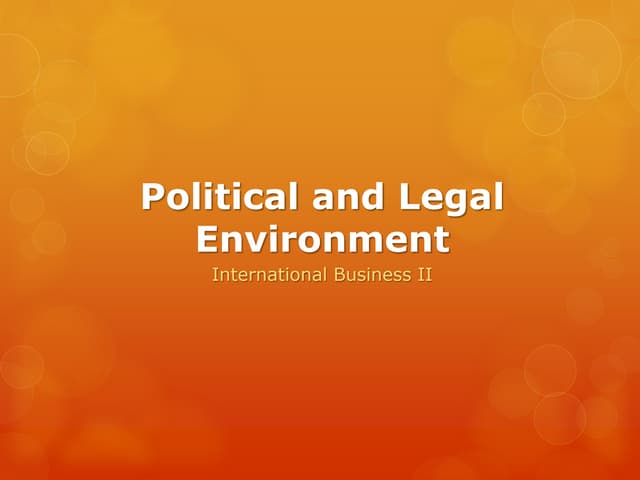 4. legal environment | PPTX | Legal Services Industry | Industries
