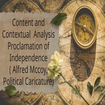 Content and Contextual Analysis Proclamation of Independence ( Alfred ...