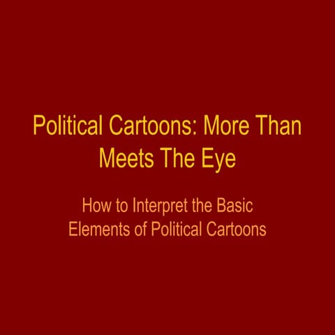 Political Cartoon Skills Powerpoint.ppt.. | PPT