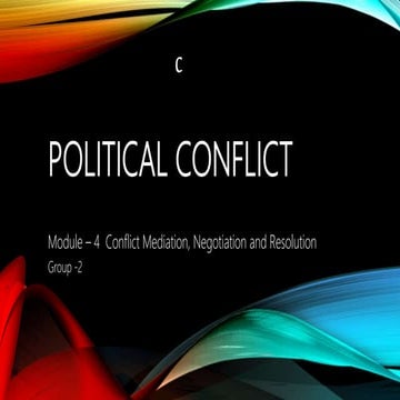 Political conflict | PPTX