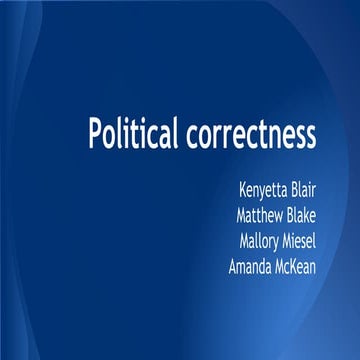 Political correctness | PPTX