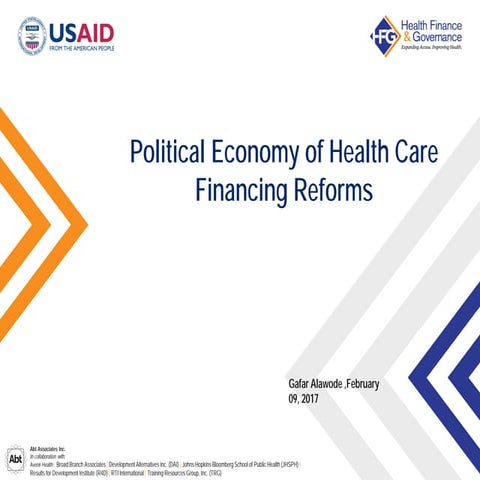 Political Economy of Health Care Financing Reforms | PDF