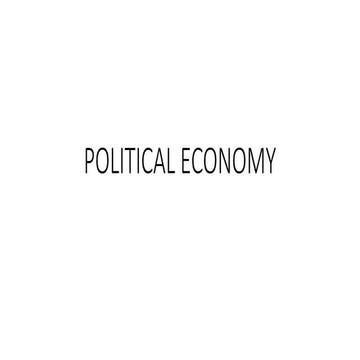 POLITICAL ECONOMY.pptx UNDERSTANDING CULTURE | PPTX