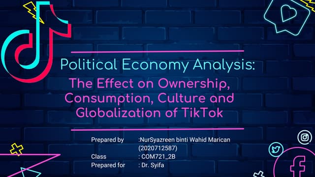 TikTok Company Presentation | PDF