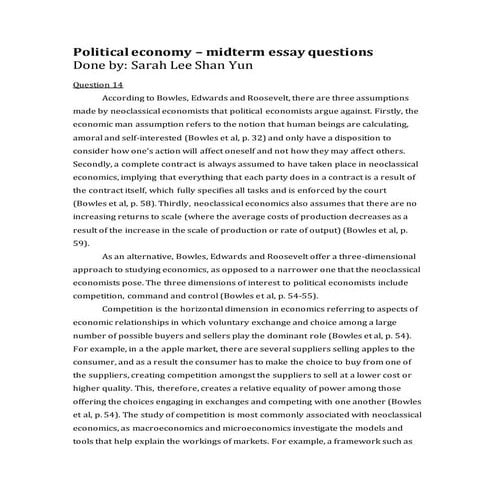 Political economy | PDF