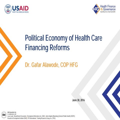 Political economy of healthcare financing reforms | PDF