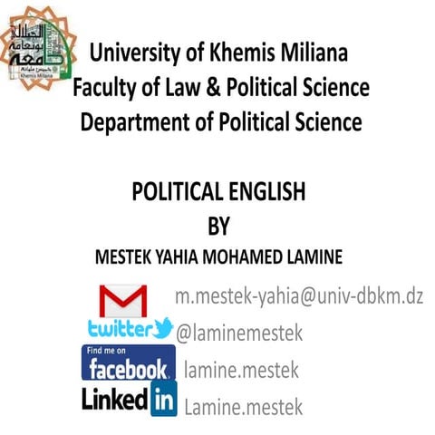 Political englsih | PPT