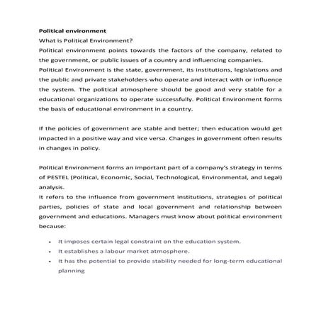 Political environment.docx