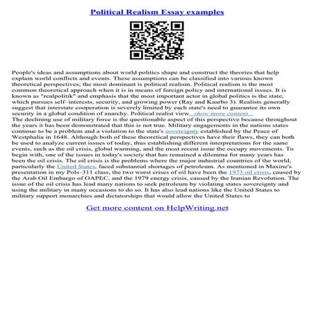 Political Essays | PDF