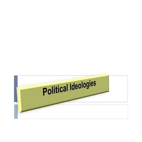 Political ideologies lesson 2 | PPTX