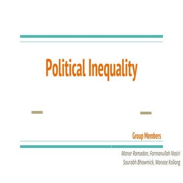 Political inequality | PPTX