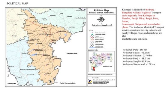 map of kolhapur internal roads of kolhapur | PPTX