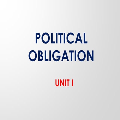 Political Obligation Unit I.pptx