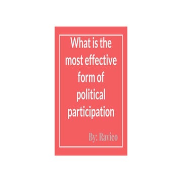 Political participation | PPTX