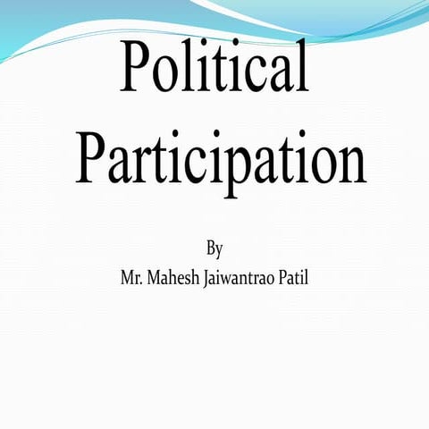 Political participation | PPTX