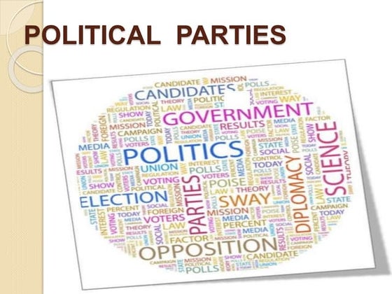 Political Parties class 10 civics PPT | PPTX | Civic affairs | Politics