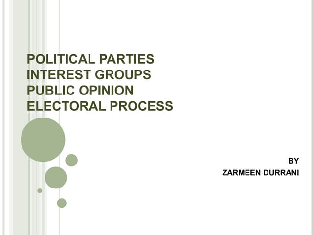 The Relationship between Democracy and Civil Society | PPTX