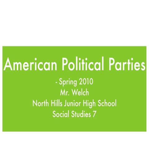 American political parties | PPTX