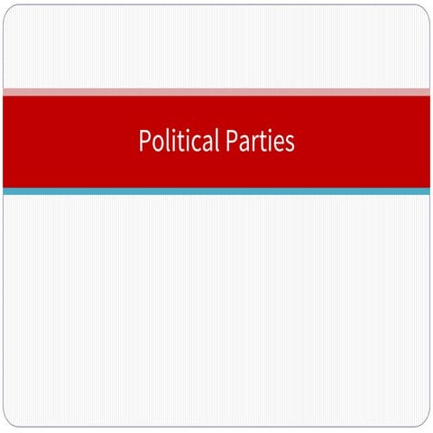 The history of american political parties notes | PPTX